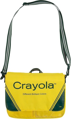 Crayola yellow crossbody bag Messenger Shoulder Back NEW WITH TAGS ...