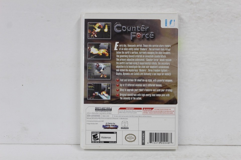 Counter Force (Nintendo Wii, 2007) CIB 815315000467| eBay