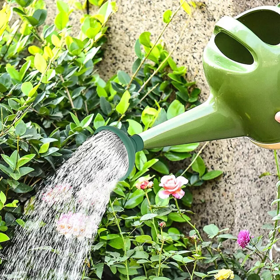 2 x UNIVERSAL GARDEN WATERING CAN ROSE HEAD RUBBER WATER SPRINKLER HOSE ...