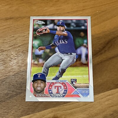 2023 Topps Chrome Ezequiel Duran Rookie Texas Rangers Rookie Card (RC ...