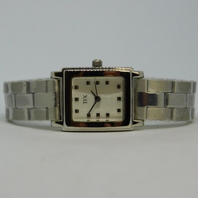TFX by Bulova A9 Silver Tone Quartz Analog Women's Watch Sz. 7 1/4" New ...
