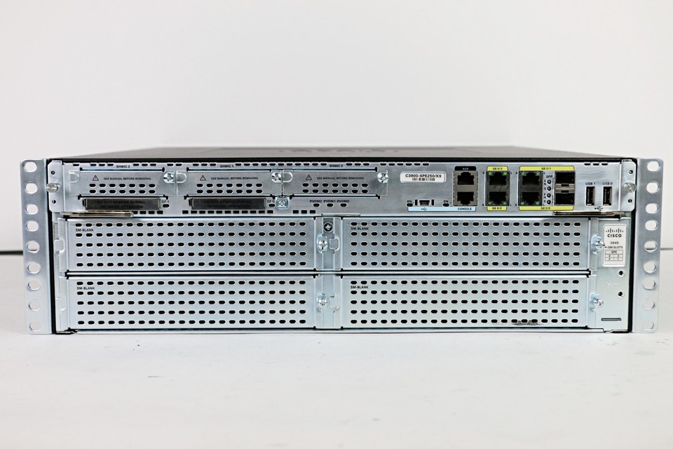 Cisco 3900 Series, Model 3945(C3900-SPE250/K9) | eBay