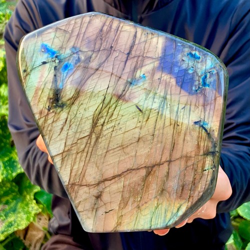 5.2LB Natural elongated stone Madagascar polished crystal healing stone ...
