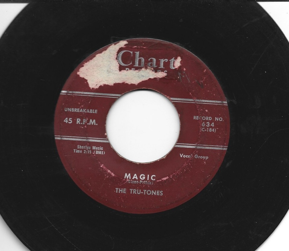 DOOWOP R&B 45 -TRUE-TONES - TEARS IN MY EYES / MAGIC -HEAR -1956 ...