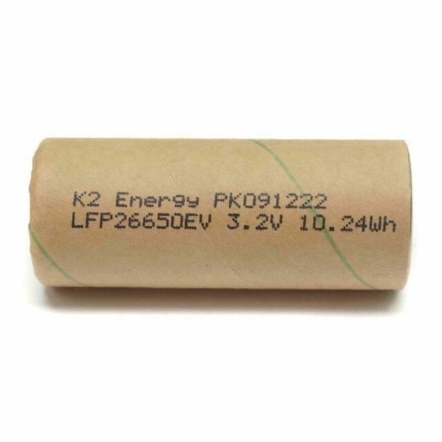 Lifepo4 26650 Rechargeable 10240wh Batteries 3.2v Lfp26650ev for sale ...