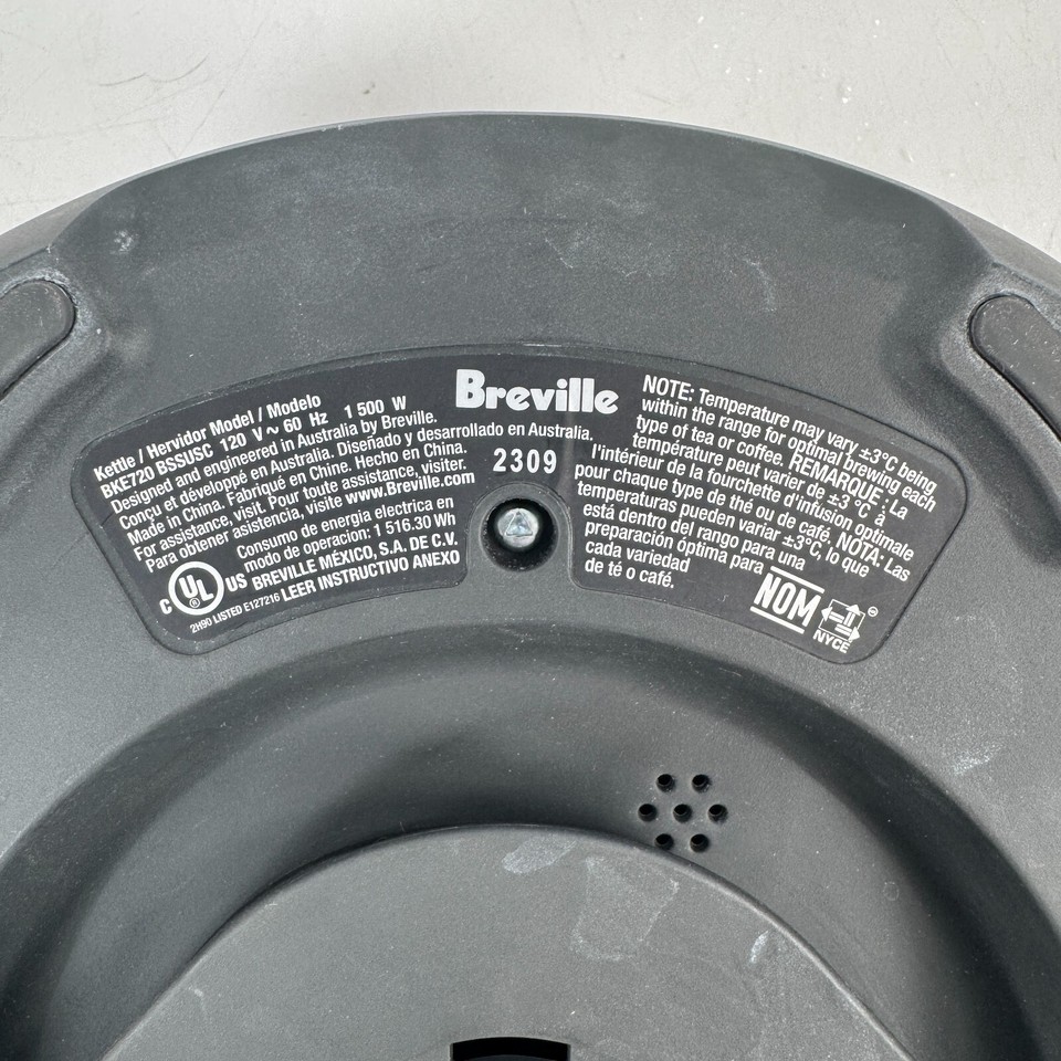 Breville Electric TEA KETTLE 120v 1500w BKE720BSS USC Temp Select Water Boiler | eBay