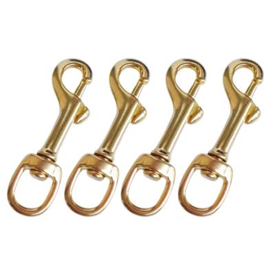 4Pcs Brass Swivel Eye Bolt Snap Hook Spring Clip for Underwater Scuba ...