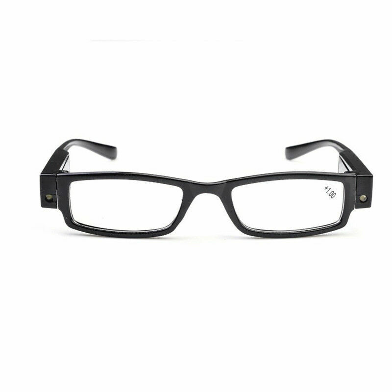 Multi Strength Eyeglass LED Reading Glasses Spectacle Light Diopter ...