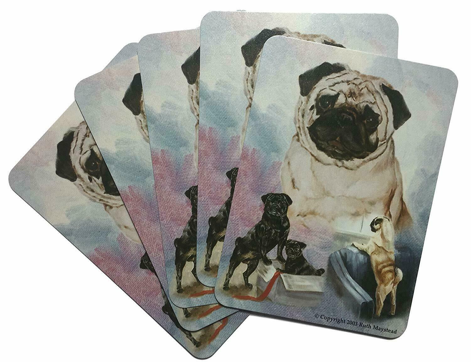 Pug Playing Card Set Poker Deck of 52 Cards Best Friends by Ruth ...