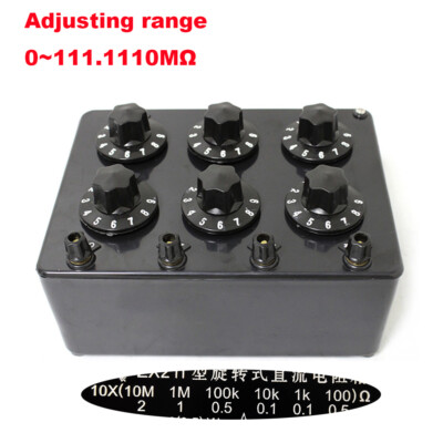 0-111.1110MΩ Variable Resistance Box Decade Resistor For Physics ...
