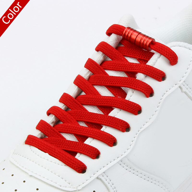 No Tie Shoe Laces Flat Elastic Shoe Laces Lazy Easy Sneakers ShoeLaces 110cm ~ | eBay Australia