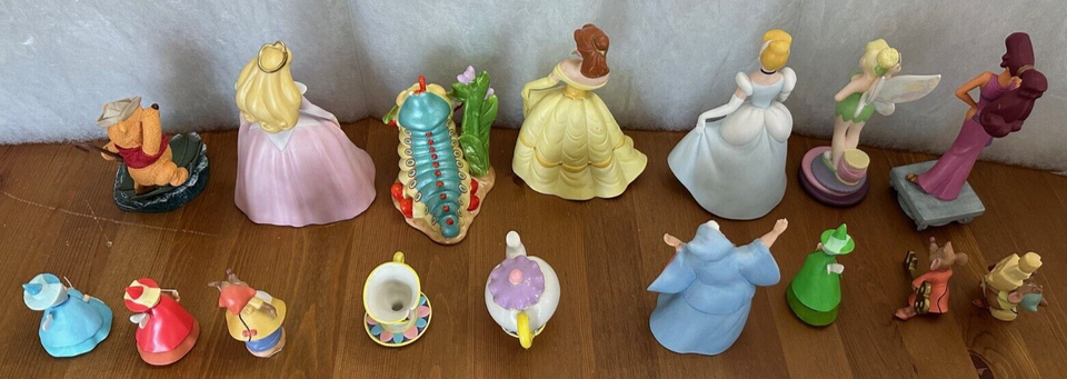 Lot of 14 Vintage, Collectible Porcelain Disney Porcelain Figures ...