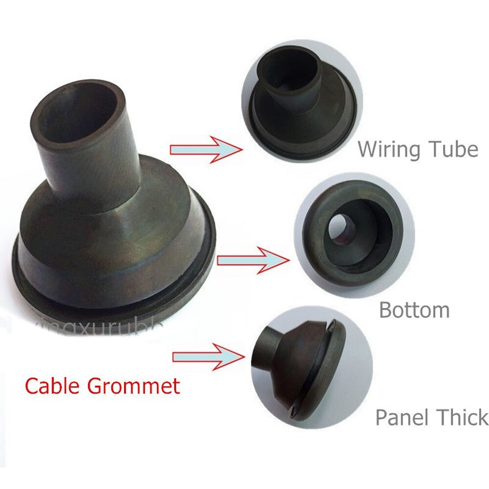 Dustproof Tapered Rubber Grommet Wiring Loom Bulkhead Grommet Cable ...