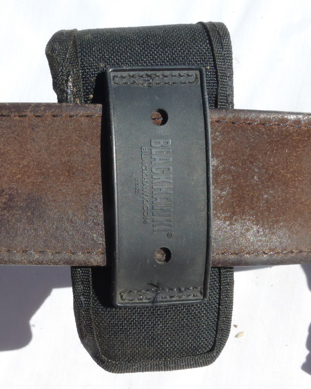 Bianchi B2C 40 Leather Sam Brown Belt Galls Handcuff Case Radio Case ...