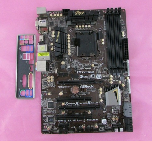 ASRock Motherboard Z77 Extreme4 LGA 1155 DDR3 ATX w/ I/O (PARTS/REPAIR ...