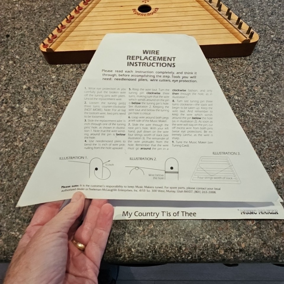 Nepeneoyka Music Maker Lap Harp Musical Instrument With Music Song ...