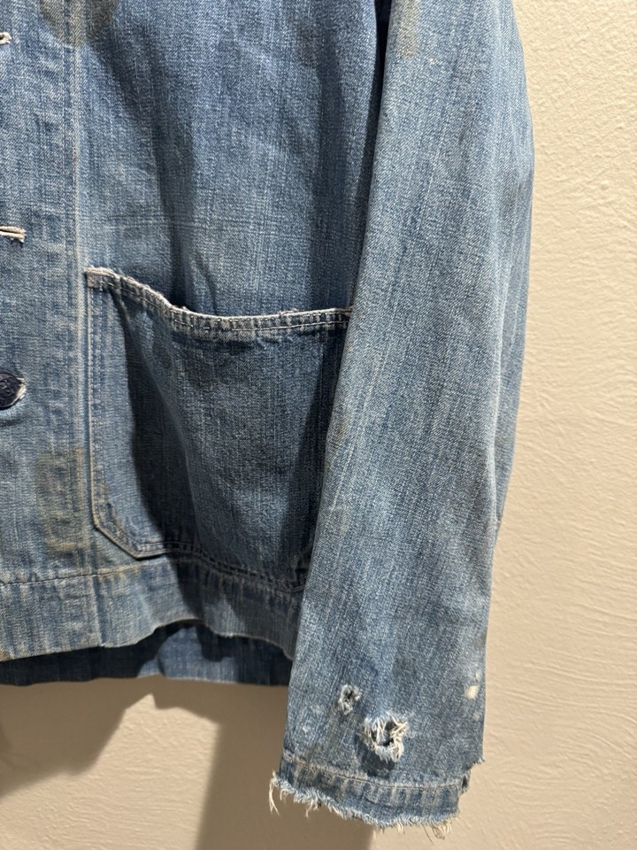 Vintage 40’s US Navy Shawl Collar Denim Jacket True Vintage WW2 WWII | eBay