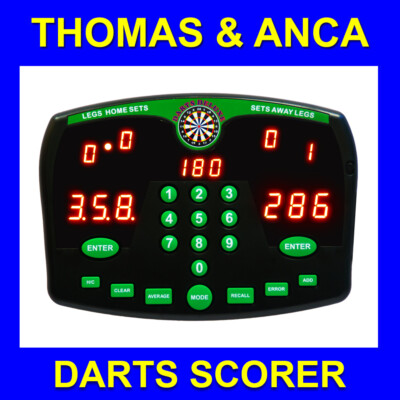 Dart Scorer Darts Scorer Darts Scoreboard Electronic Darts Deluxe gift ...