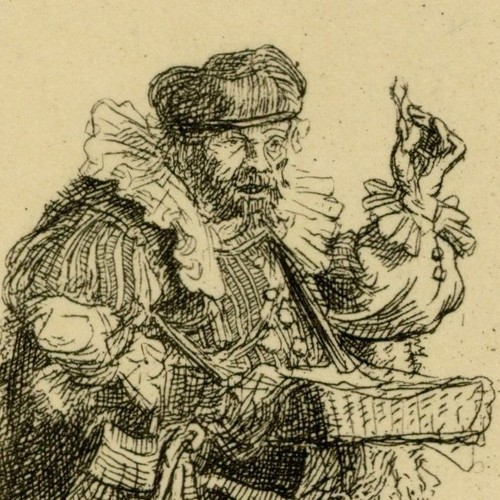 Rembrandt The Mountebank Crook Impostor Antique Helio Engraving XIXth ...