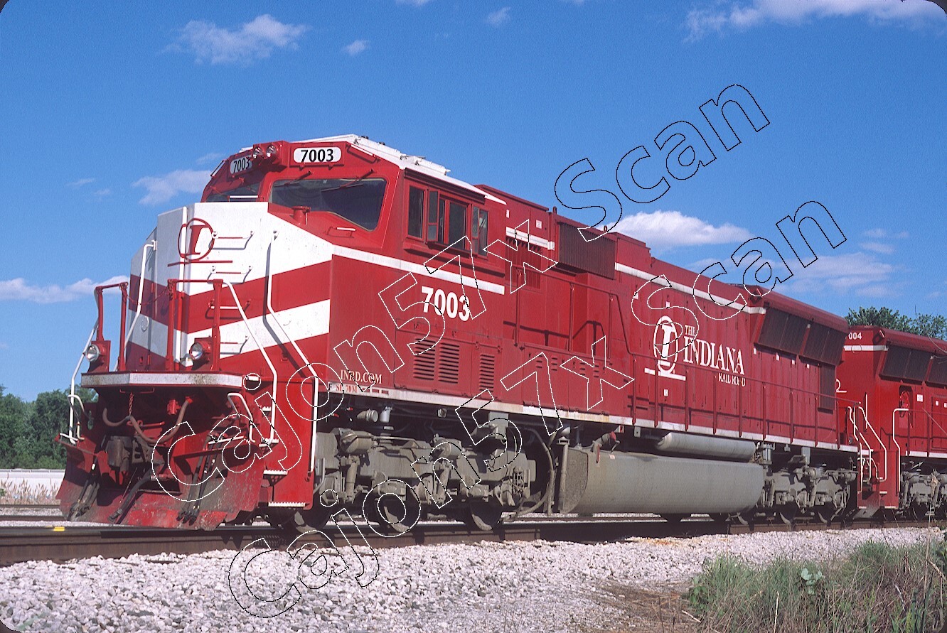 Original Slide- INRD Indiana RR SD70M 7003 At Jasonville, IN. 5/24 | eBay