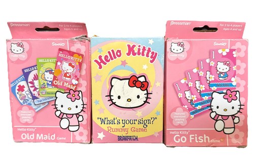 Hello Kitty Sanrio Card Game Old Maid Go Fish Rummy Game 2001- 2009 Fun ...