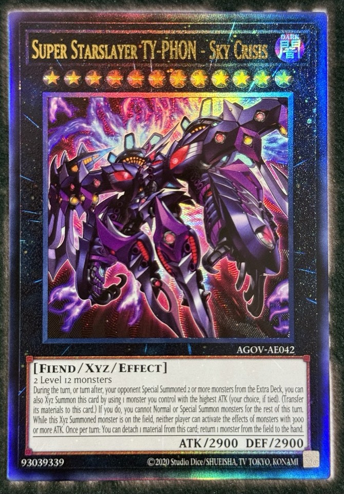 YuGiOh AGOV-AE042 Ultimate Rare Super Starslayer TY-PHON - Sky Crisis ...