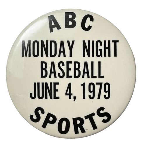 1979 Monday Night Baseball ABC TV 3" Celluloid Pinback | eBay