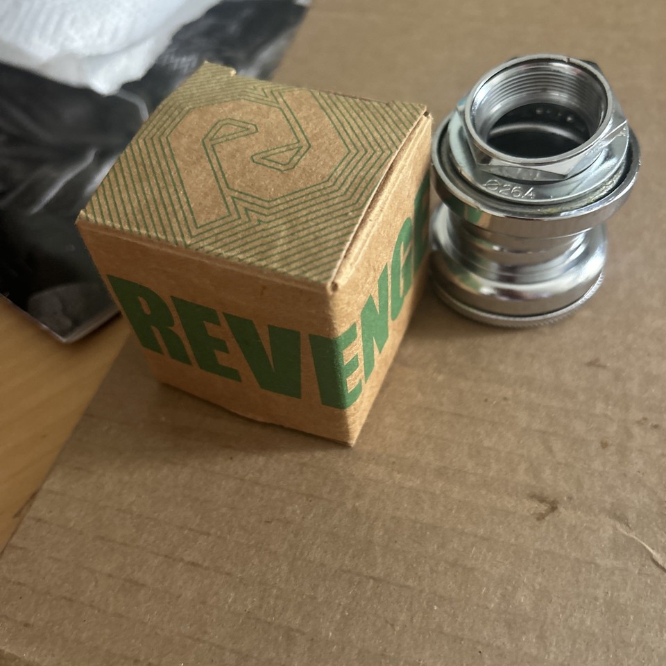CHROME CRUISER BICYCLE HEADSET 1" FORK BMX LOWRIDER CHOPPER VINTAGE RAT ...
