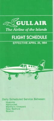 Gull Air timetable 1984/04/25 Northern system | eBay