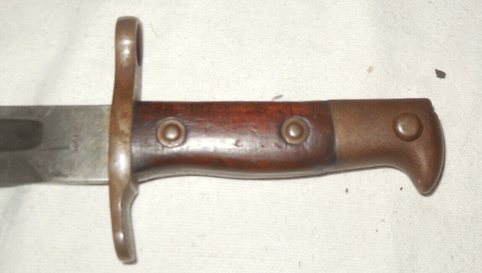 1901 Spanish American War US M1898 Bayonet & Metal Scabbard | eBay