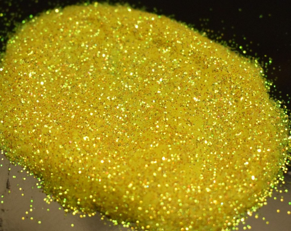 Yellow Twist Ultra Sparkle Metal Flake Glitter 0.015 .015 Hex Painting ...