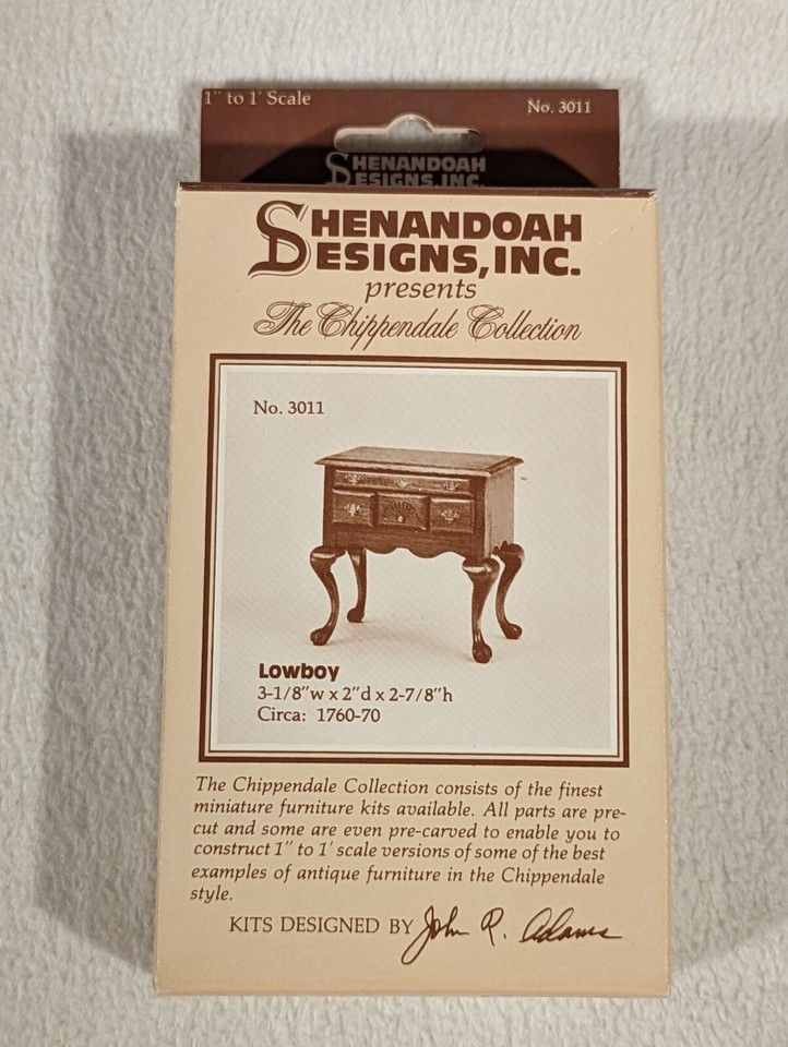 NOS Shenandoah Designs Houseworks Miniature Dollhouse Chippendale ...