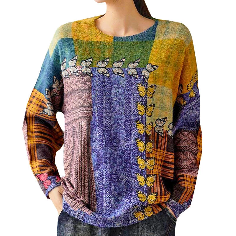 Winter Print Sweaters For Women