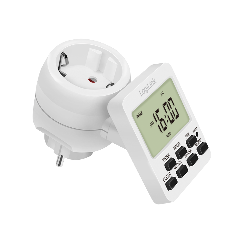 Digitale Zeitschaltuhr programmierbar Steckdose drehbares Display Uhr ...