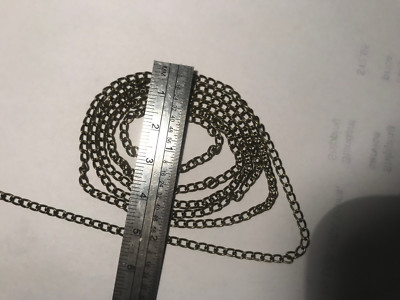 4 Feet All Scales BRONZE/RUST Metal Hobby Chain for LGB, USA, Loads ...