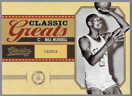 2010-11 Panini Classics - Classic Greats Gold #1 Bill Russell /100 for ...