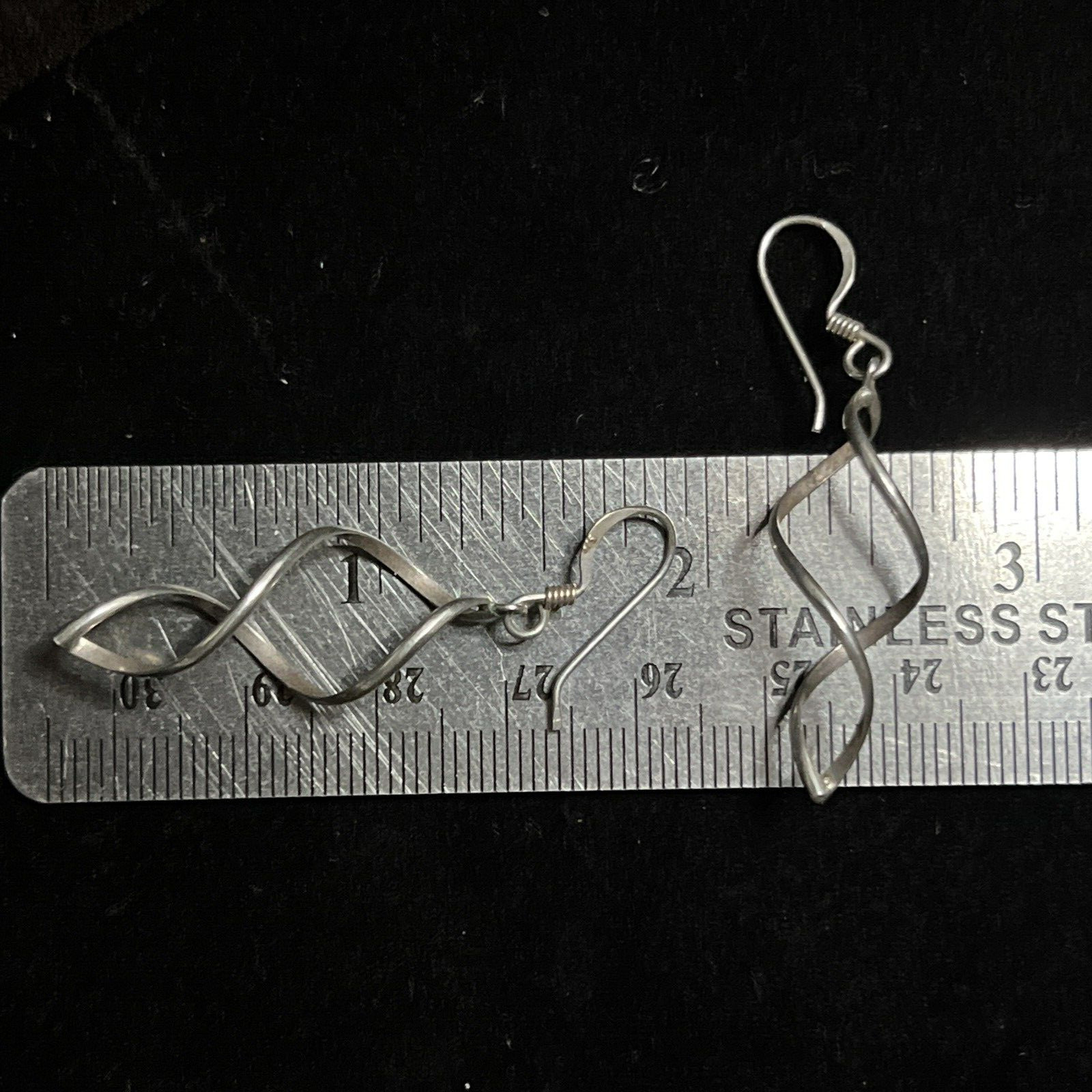 925 Sterling Silver ~ Spiral Helix Twist Dimensional … - Gem