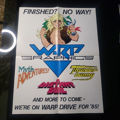 1985 ELFQUEST WARP GRAPHICS Promo Promotional Poster | eBay