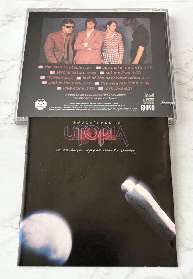 Utopia Adventures In Utopia CD ORIGINAL PROMO! Rhino RNCD70872 Todd ...