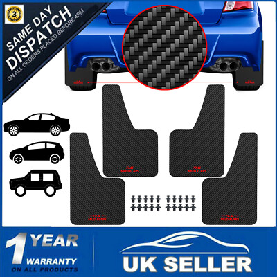 Carbon fiber Universal texture Splash Guards Mud Flaps for Car Sedan ...