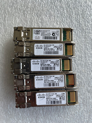 Lot 5 pieces CISCO 10-2418-01 8GB SFP FIBRE OPTIC Tranceiver Modules ...