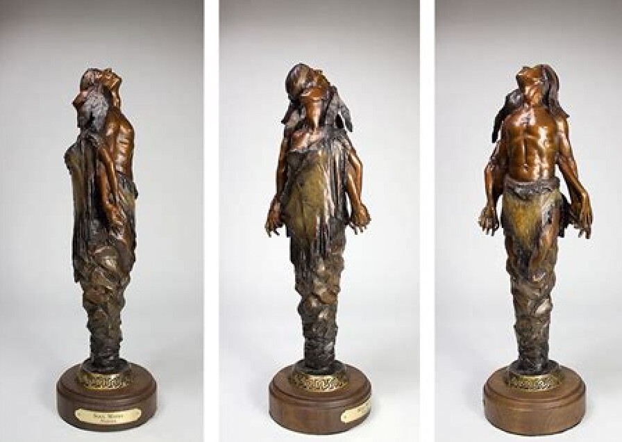 Soulmates by Navajo artist Ed Natiya Bronze Sculpture Native American ...