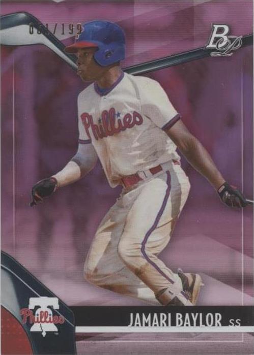 2021 Bowman Platinum - Top Prospects Jamari Baylor #TOP-63 Pink /199 (RC) for sale online | eBay