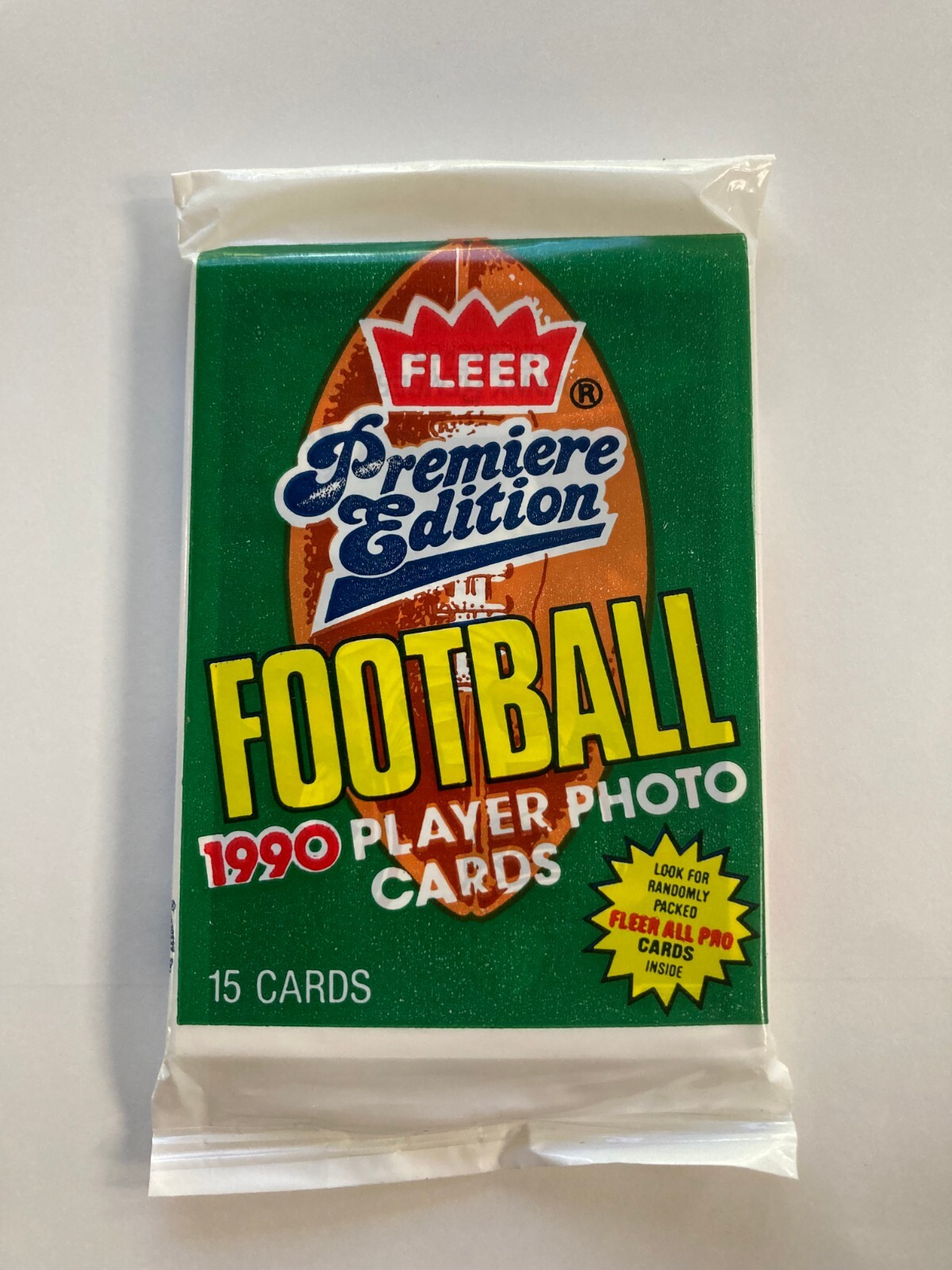 1990 Fleer Premiere Edition NFL Football Cards (1) Factory Sealed Pack ...