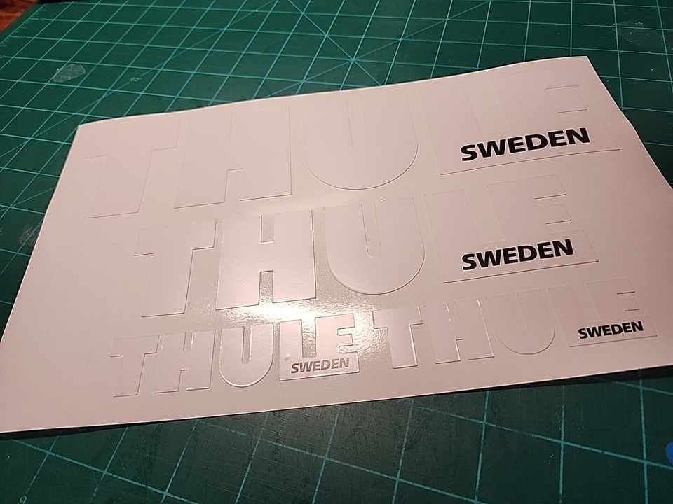 THULE 8" 11" and 4" Sticker pack for fairing windows Pick Color Or ...