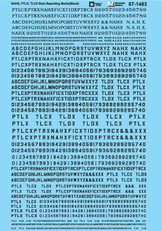 Microscale HO Railroad Decal Set NAHX, PTLX, TLCX Style Reporting Marks ...
