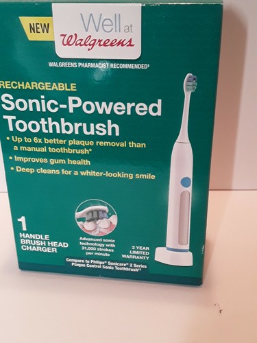 Walgreens Sonic-Powered Toothbrush-Rechargeable..NEW.. 2 Year Limited ...