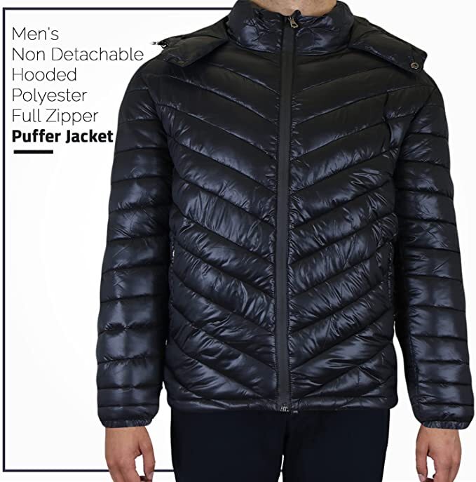 Men's Bubble Weatherproof Heavyweight Hooded Puffer Jacket ( Size S-2XL ...