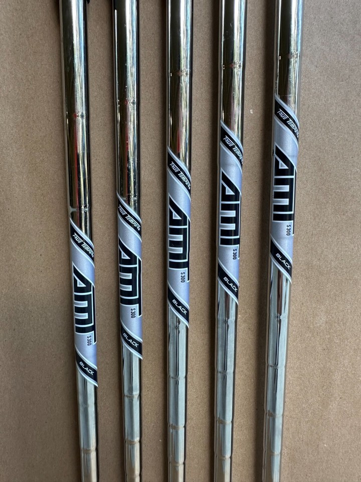 TRUE TEMPER AMT BLACK 5-PC IRON SHAFT SET STIFF S300 FLEX | eBay