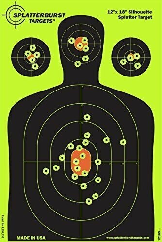 HALO Life Size Silhouette Splatter Shooting Targets
